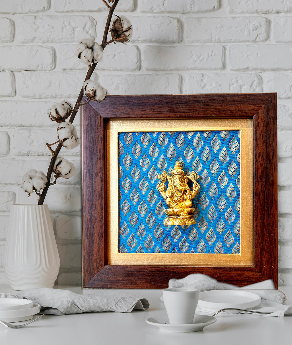 Ganpati Frame- Desk and Table Decor – Kanhaa Creations